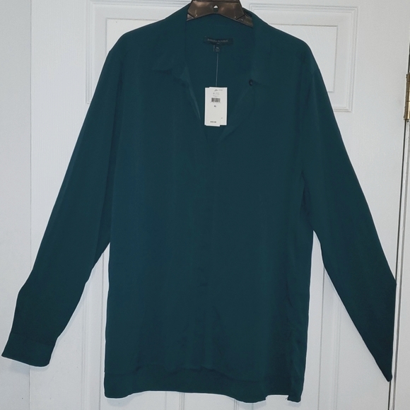 Banana Republic Factory | Tops | Banana Republic Button Down Top Xl ...